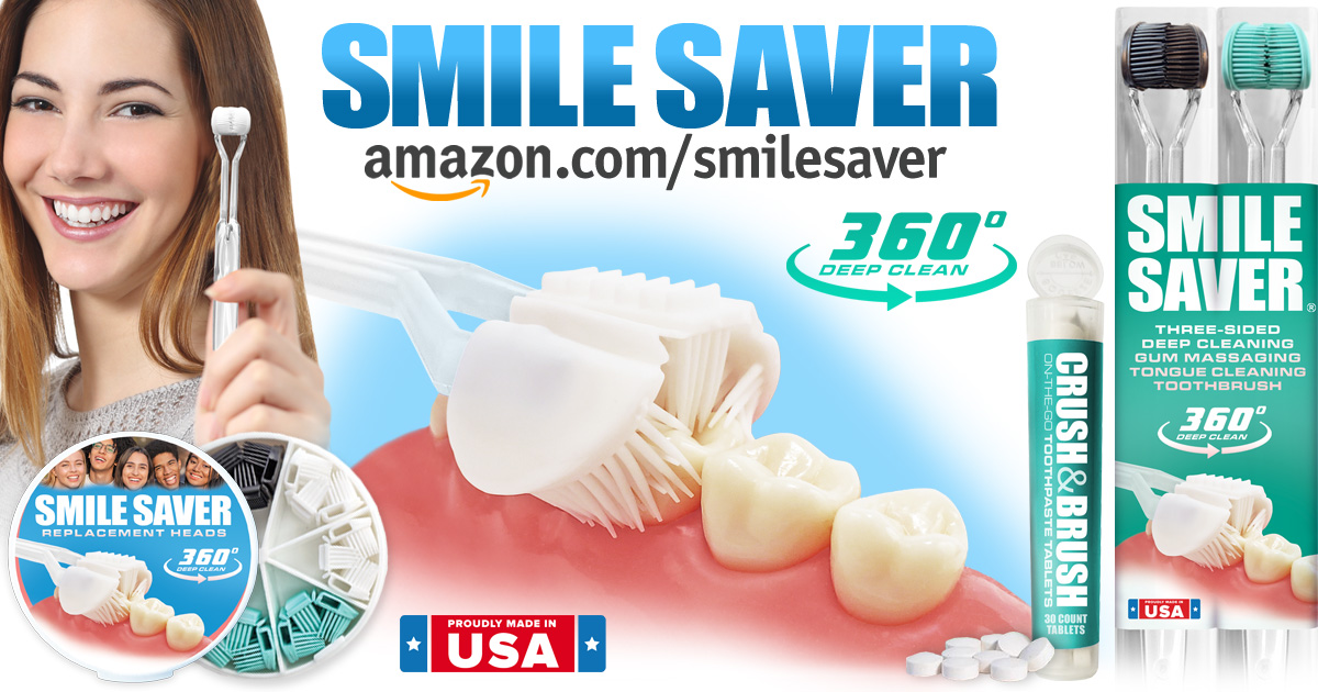 SMILE SAVER 360° 3-Sided Toothbrush - SMILE SAVER 360° 3-Sided ...